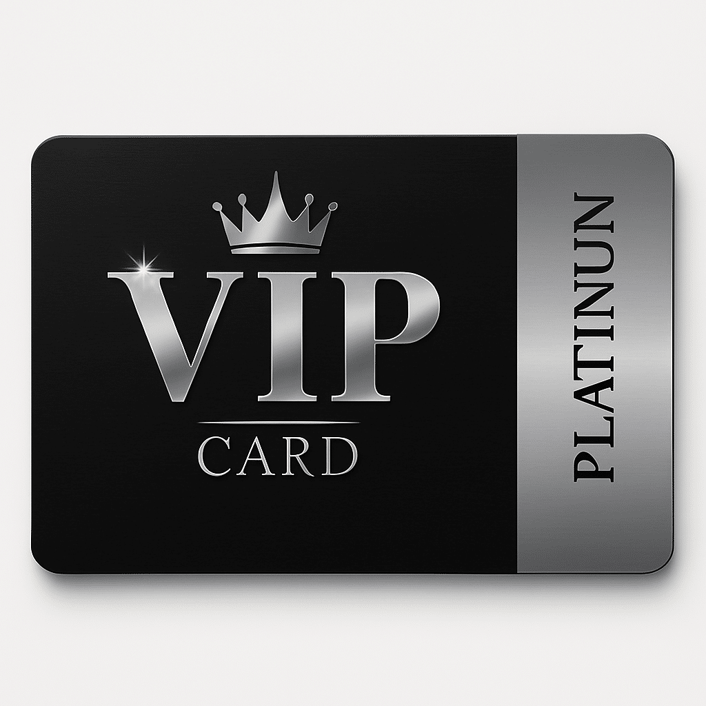 VIP Supplements Cyprus PLATINUM Membership Card Free With Google Review ...